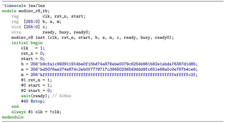 Area-Time Efficient High-Radix Modular Inversion Algorithm and Hardware Implementation for ECC ...