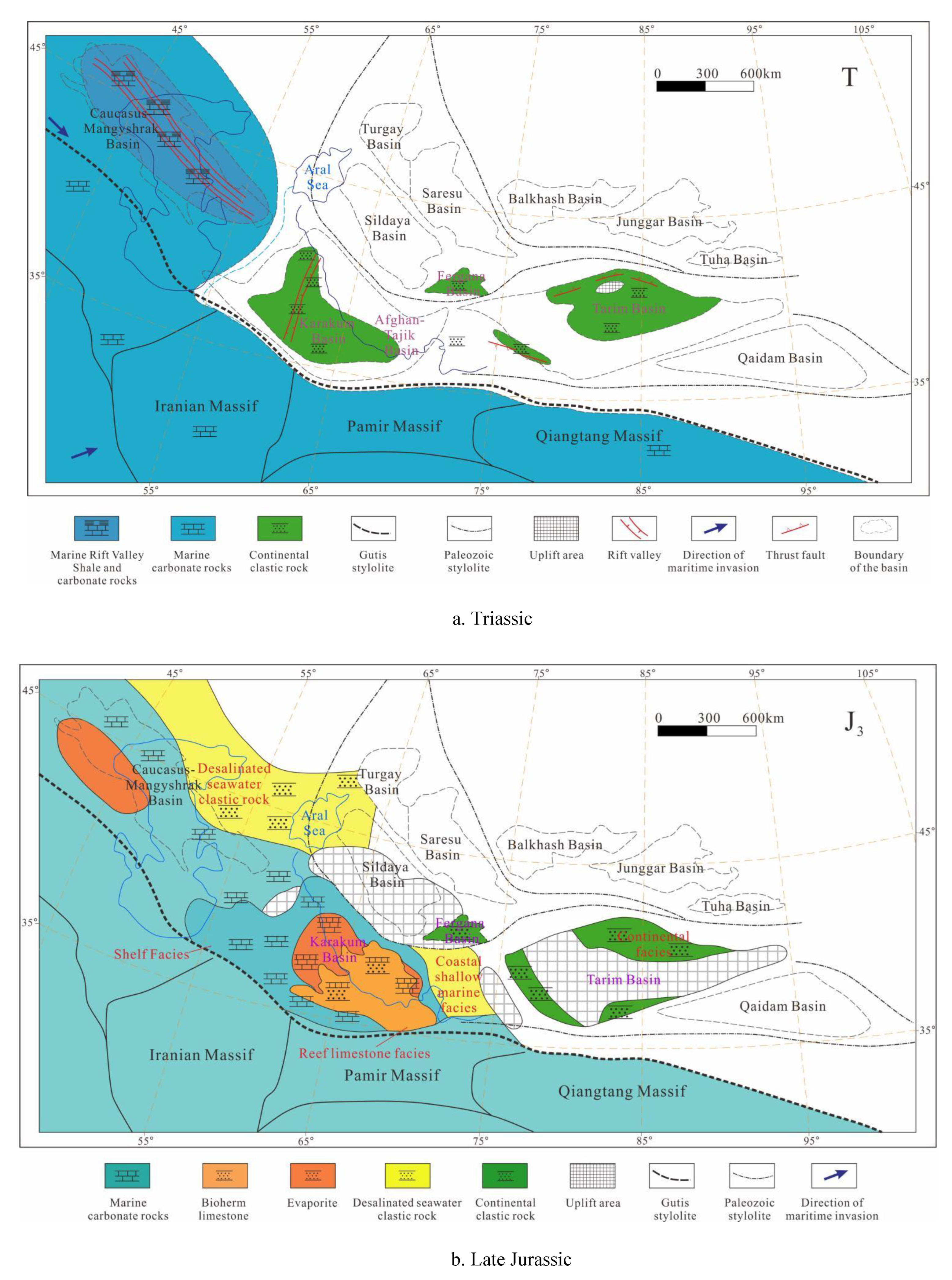 A Study on the Sedimentary Environment and Facies Model of Triassic ...