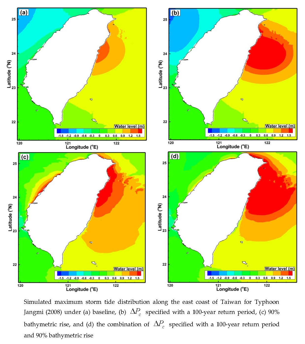 Maximum Storm Tide Response to the Intensity of Typhoons and ...