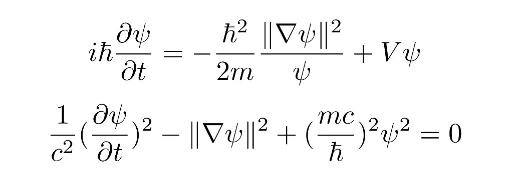Quantum Mechanics Equations