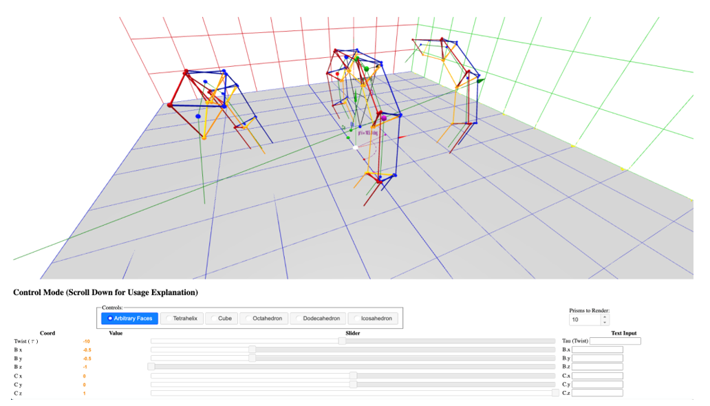 Calculating the Segmented Helix Formed by Repetitions of Identical ...