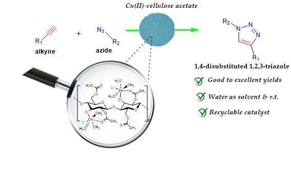 Cellulose Acetate-Supported Copper as an Efficient Sustainable Heterogenous Catalyst for Azide ...