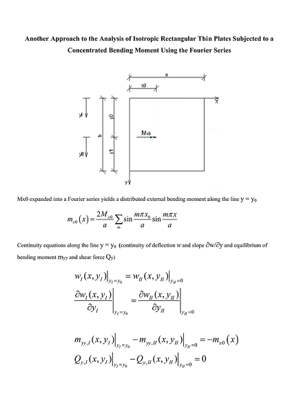 Another Approach to the Analysis of Isotropic Rectangular Thin Plates ...