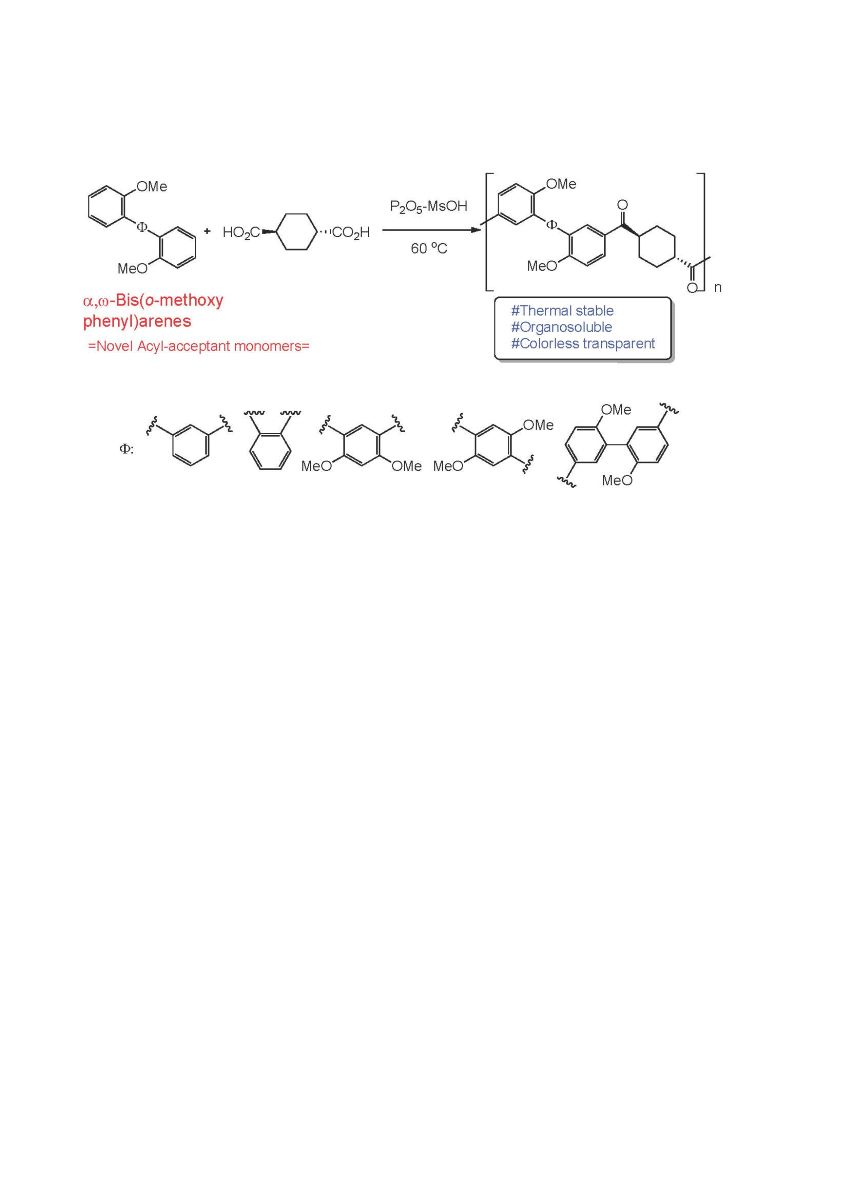 Polymerizationof alpha,omega-Bis(o-methoxyphenyl)arenes with trans-1,4-Cyclohexanedicarboxylic ...