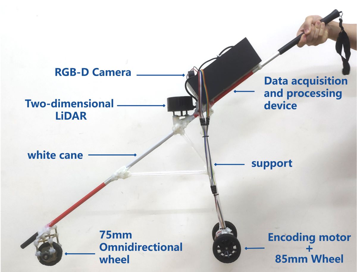 The Smart Cane Based On 2d Lidar And Rgb D Camera Sensor Realizing Navigation And Obstacle