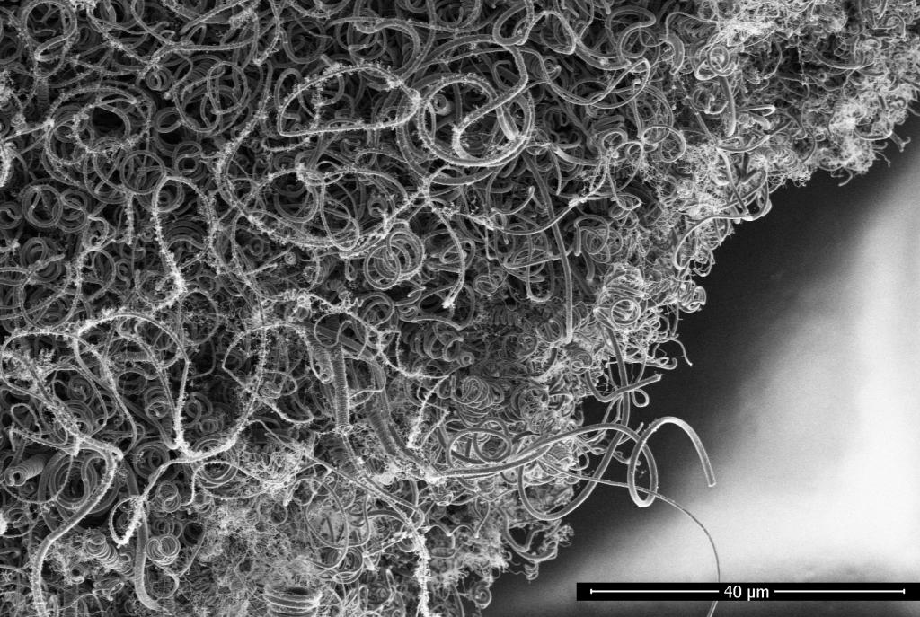 Fabrication of Helical Carbon Fiber Skeleton Using Arc Glowing ...